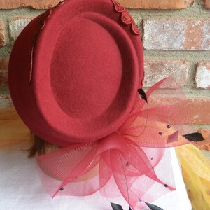 SALE Mr. His Classic Hat millinery Accents Wool Couture - Etsy