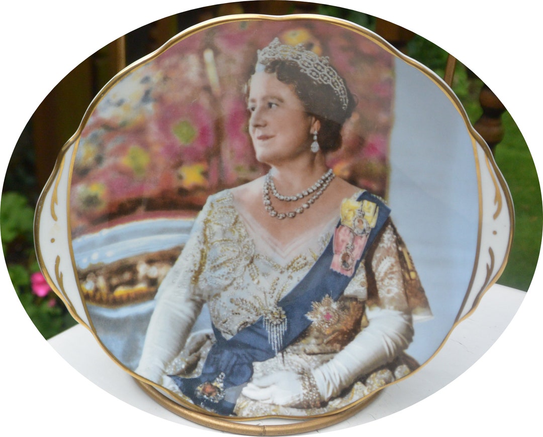 Crown Staffordshire Queen Mother Plate: 1980 Limited Edition Bone China ...