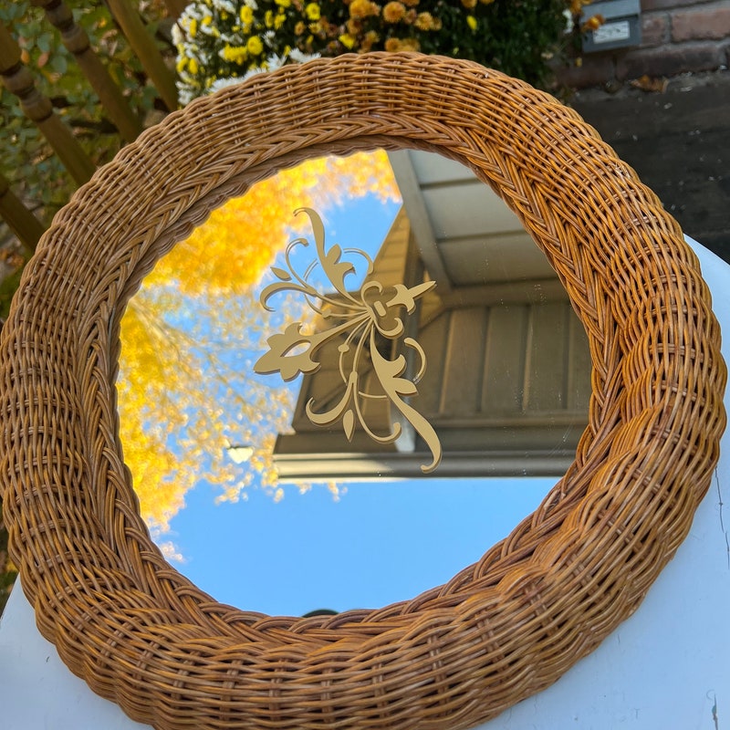 Wicker Mirror - Etsy