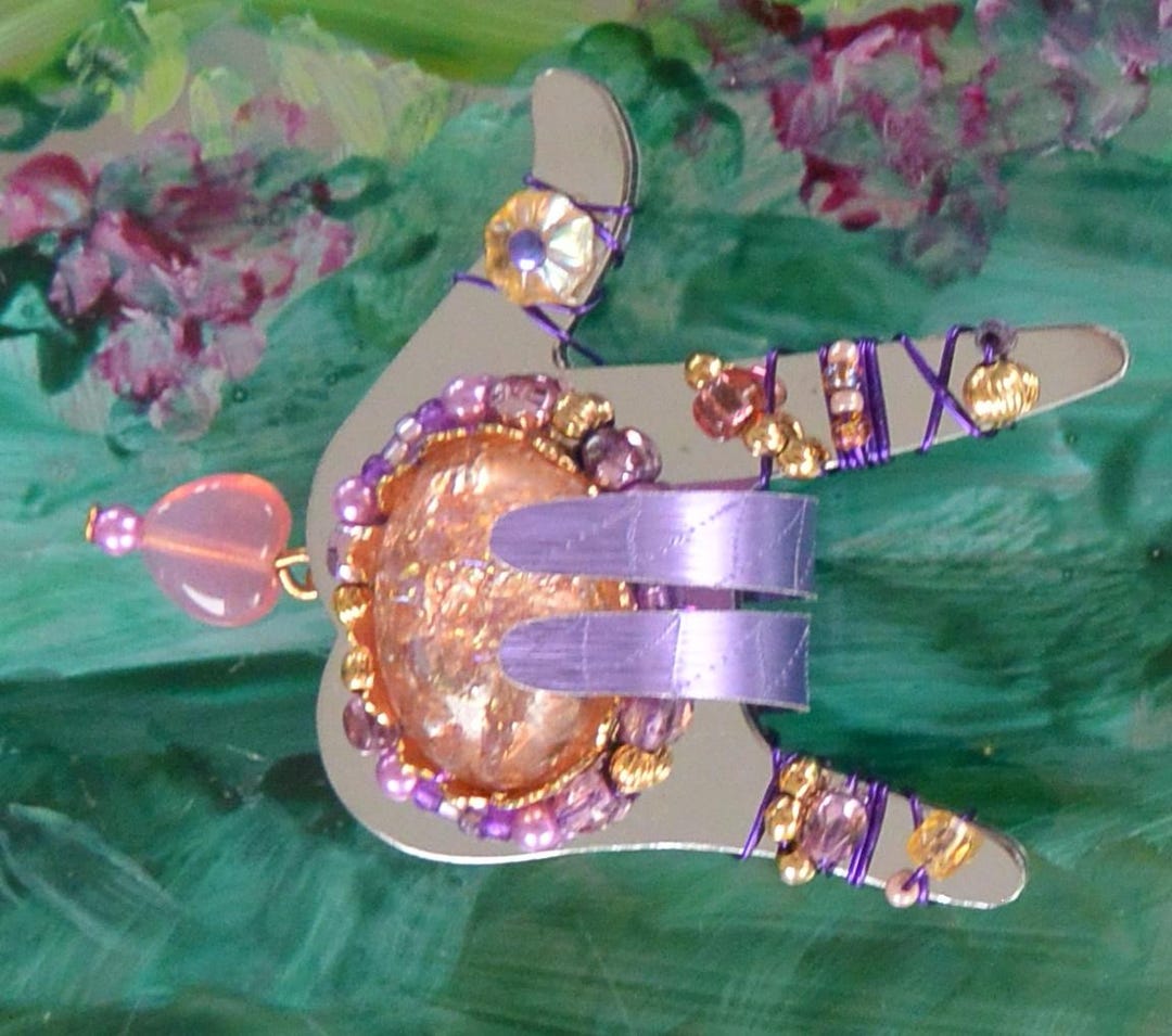 Liztech Love Brooch: ASL Hand Sign, Signed USA, Hand Crafted Retro ...