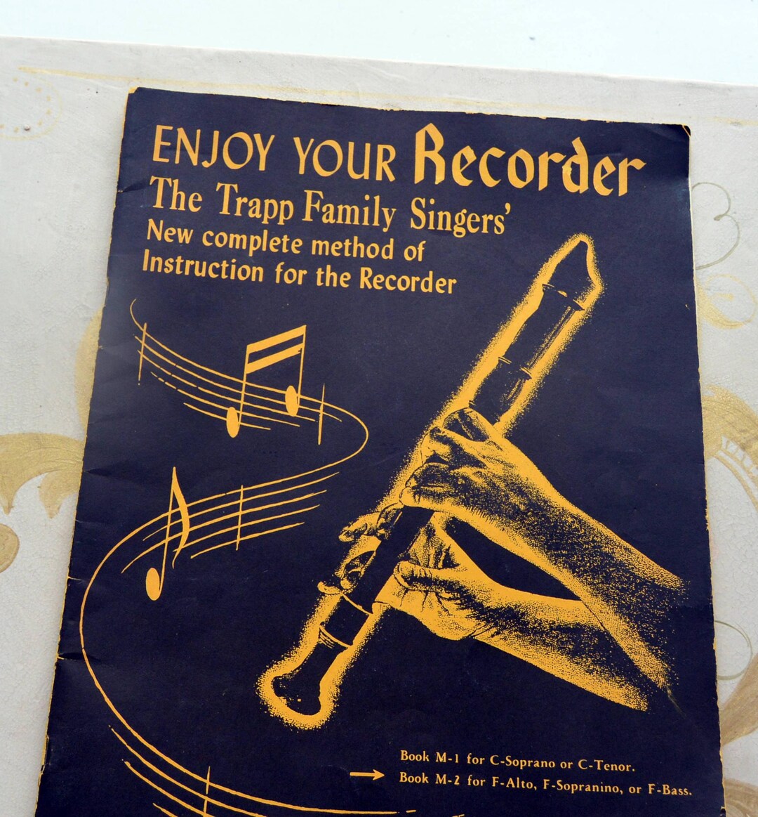 Book, Enjoy Your Recorder - Trapp Family Signers Instruction, Book M 2 ...