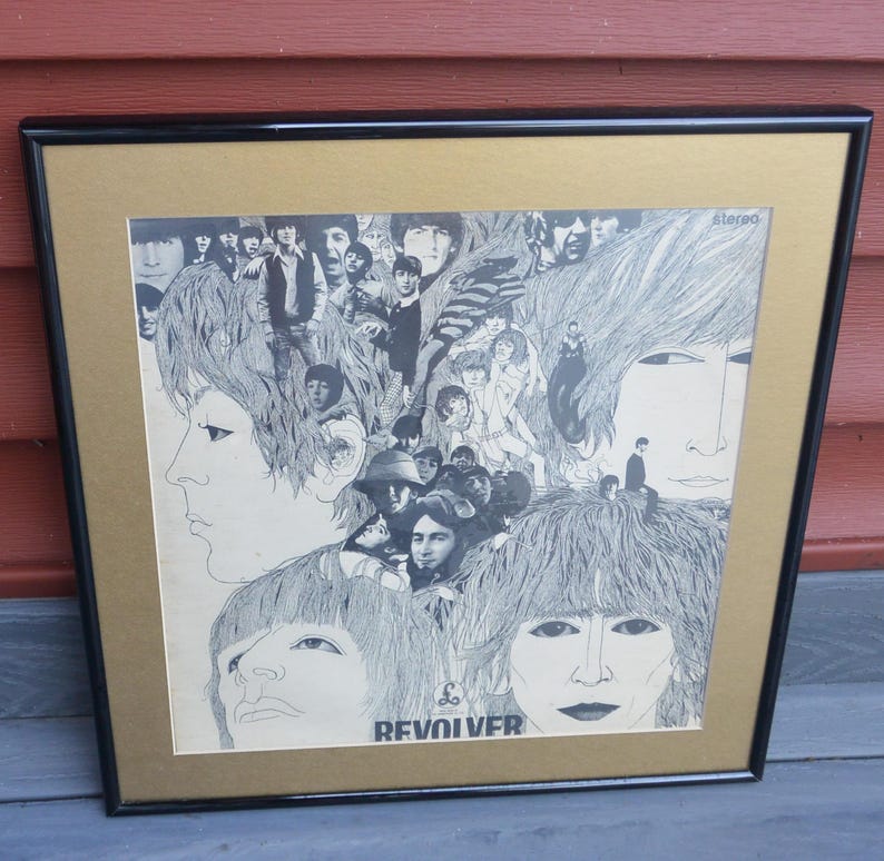 Art, Beatles "revolver" Album Ad Poster, Framed, Vintage, SALE! - Etsy