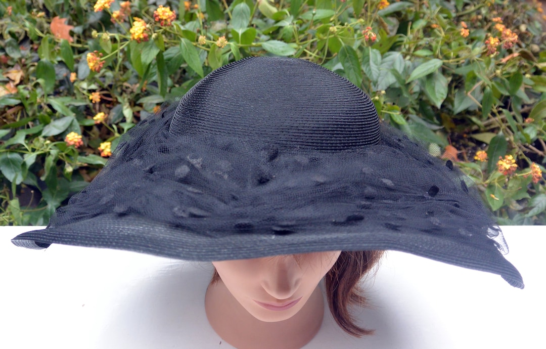 AUSVERKAUF Fifth Avenue Hut Schwarzer Hut Spitze Breite - Etsy.de