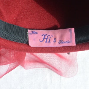 SALE Mr. His Classic Hat millinery Accents Wool Couture - Etsy