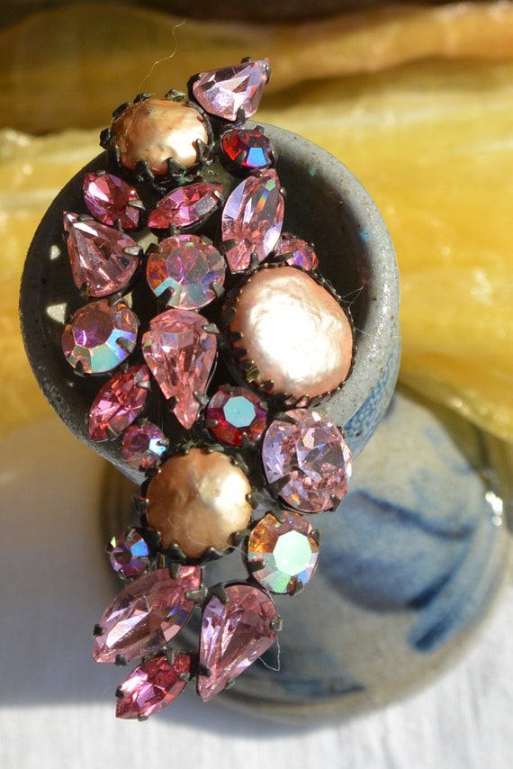 SALE! Regency Statement Brooch - Signed, Baroque Pear… - Gem