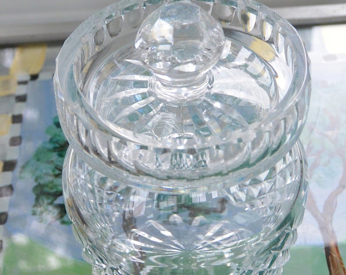 SALE! Crystal Jam/condiment Jar, Lid - Beautiful Design, Elegant, Touch ...