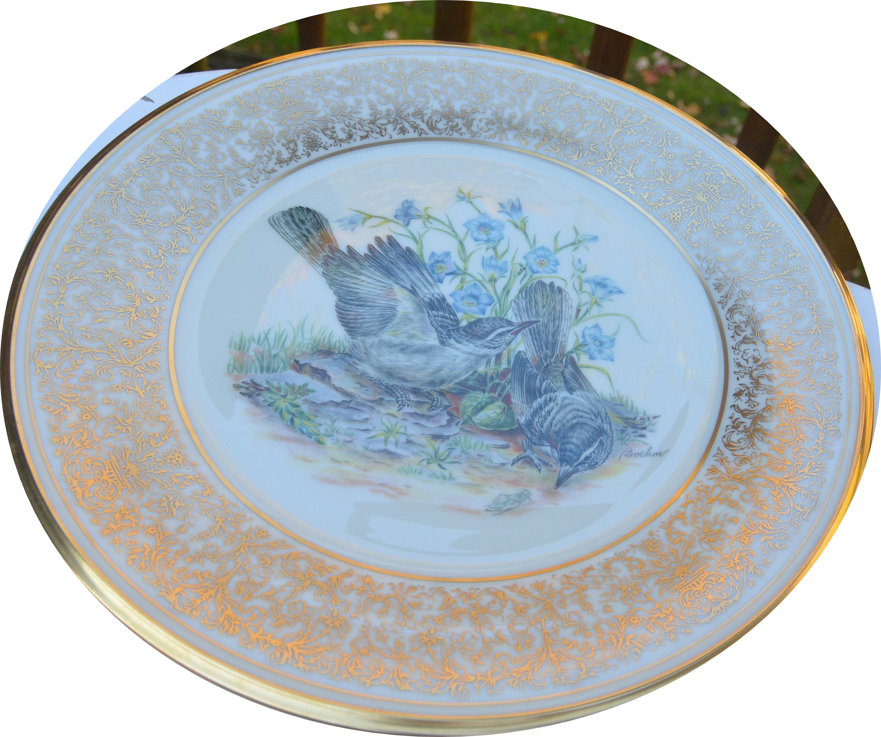 Collectible Plates Art & Collectibles Lenox Boehm Mocking Birds Plate ...