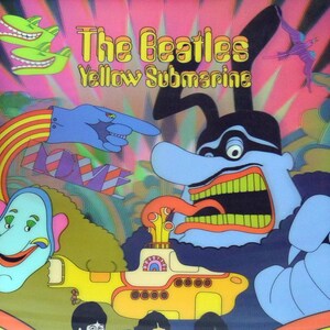 SALE Beatles Yellow Submarine Poster, Framed Hallmarked, Psychedelia ...