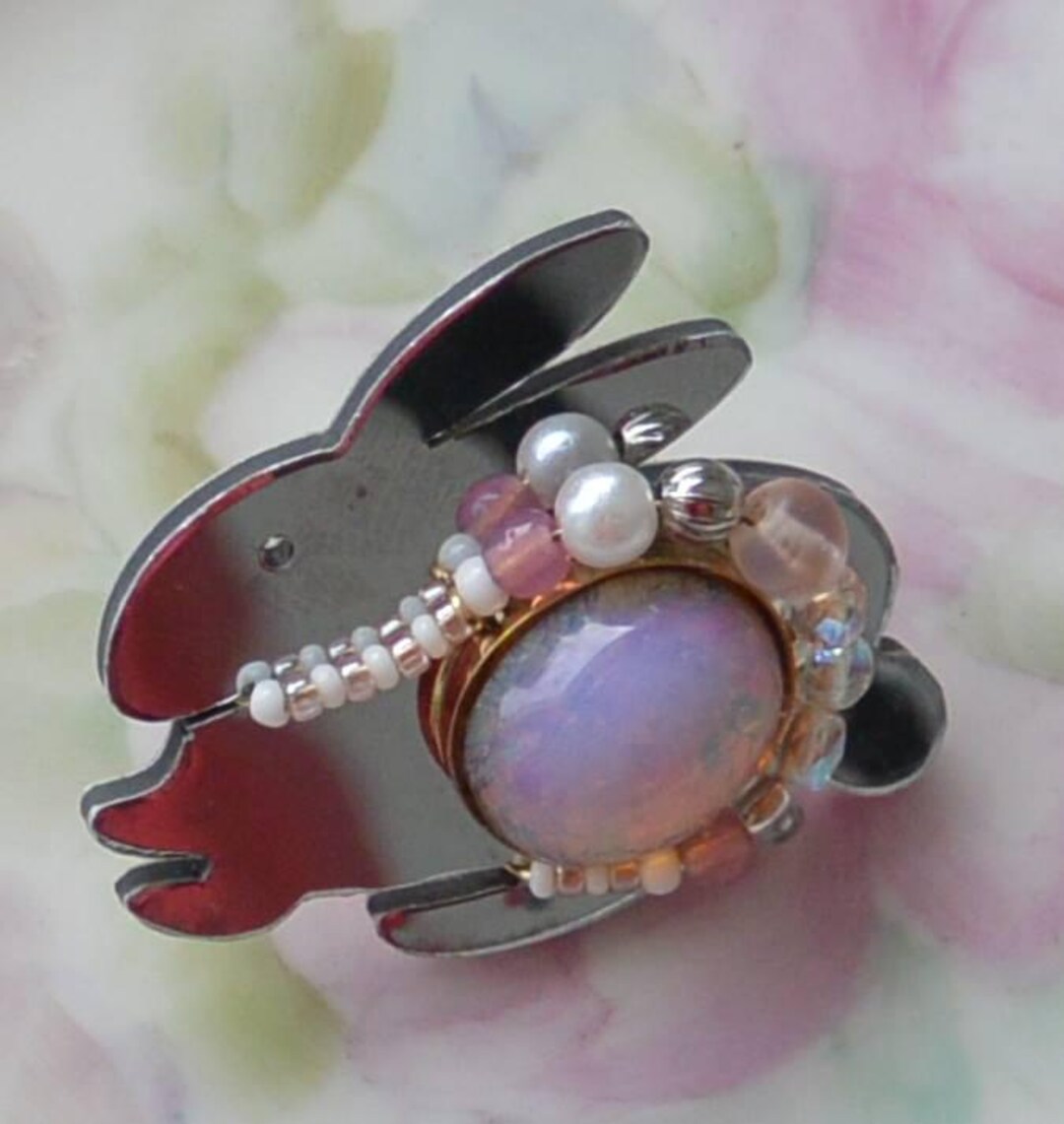 SALE! Liztech Rabbit Pin - Liztech Cartouche, Retro Glass, US, Great ...