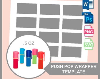 Push Pop Template | Etsy