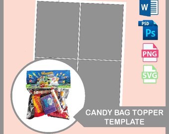 Bag Topper Template - Etsy