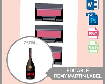 Remy Martin Label | Etsy
