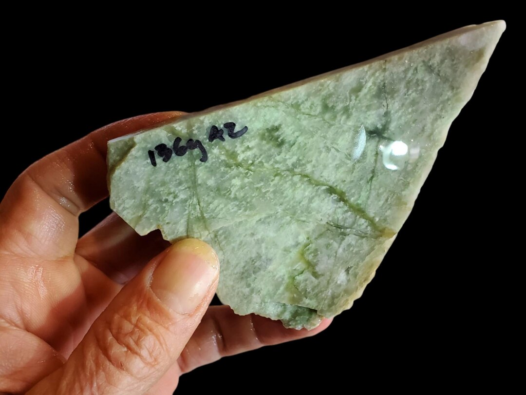 Wyoming Jade Slab ~ Nephrite Jade ~ 136 Grams ~ Mossy Green ~ Sage ...
