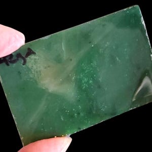 BC Jade Slab ~ Nephrite Jade ~ 42 Grams ~ Bright Green With Chromium ...