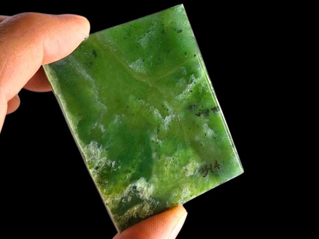 BC Jade Slab ~ Nephrite Jade ~ 34 Grams ~ Bright Green ~ Ideal for ...