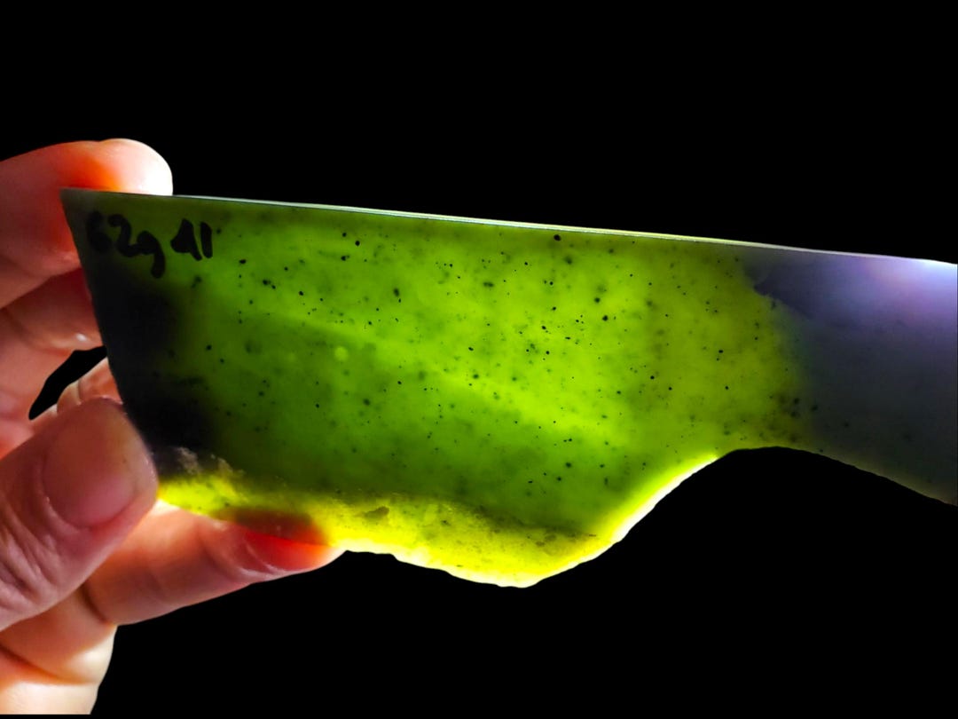 BC Jade Slab ~ Nephrite Jade ~ 62 Grams ~ Deep Green ~ Ideal for ...