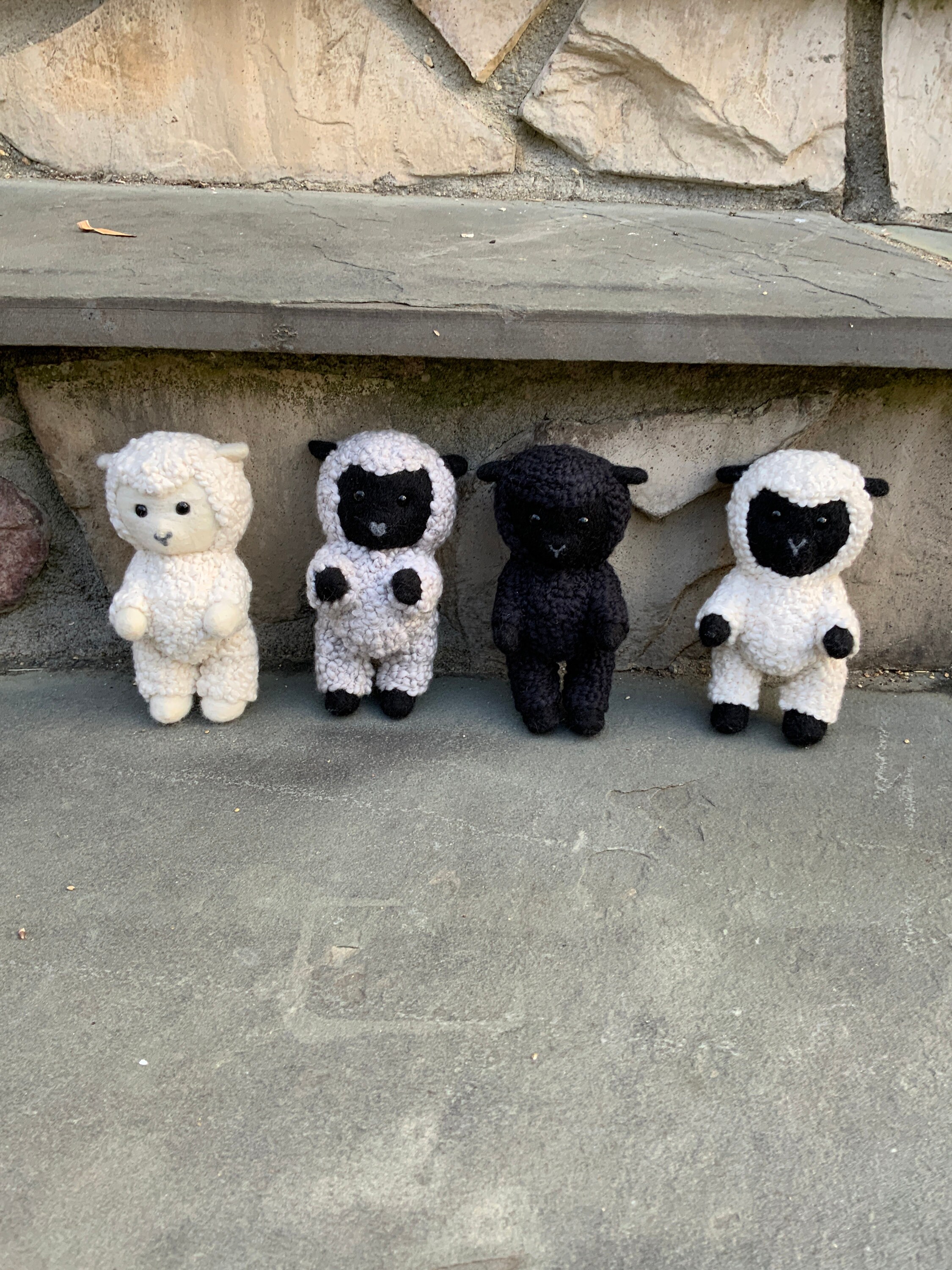 DIY Sheep Hand Sewn Doll Pattern, Wool Felt Sheep Doll Pattern ...