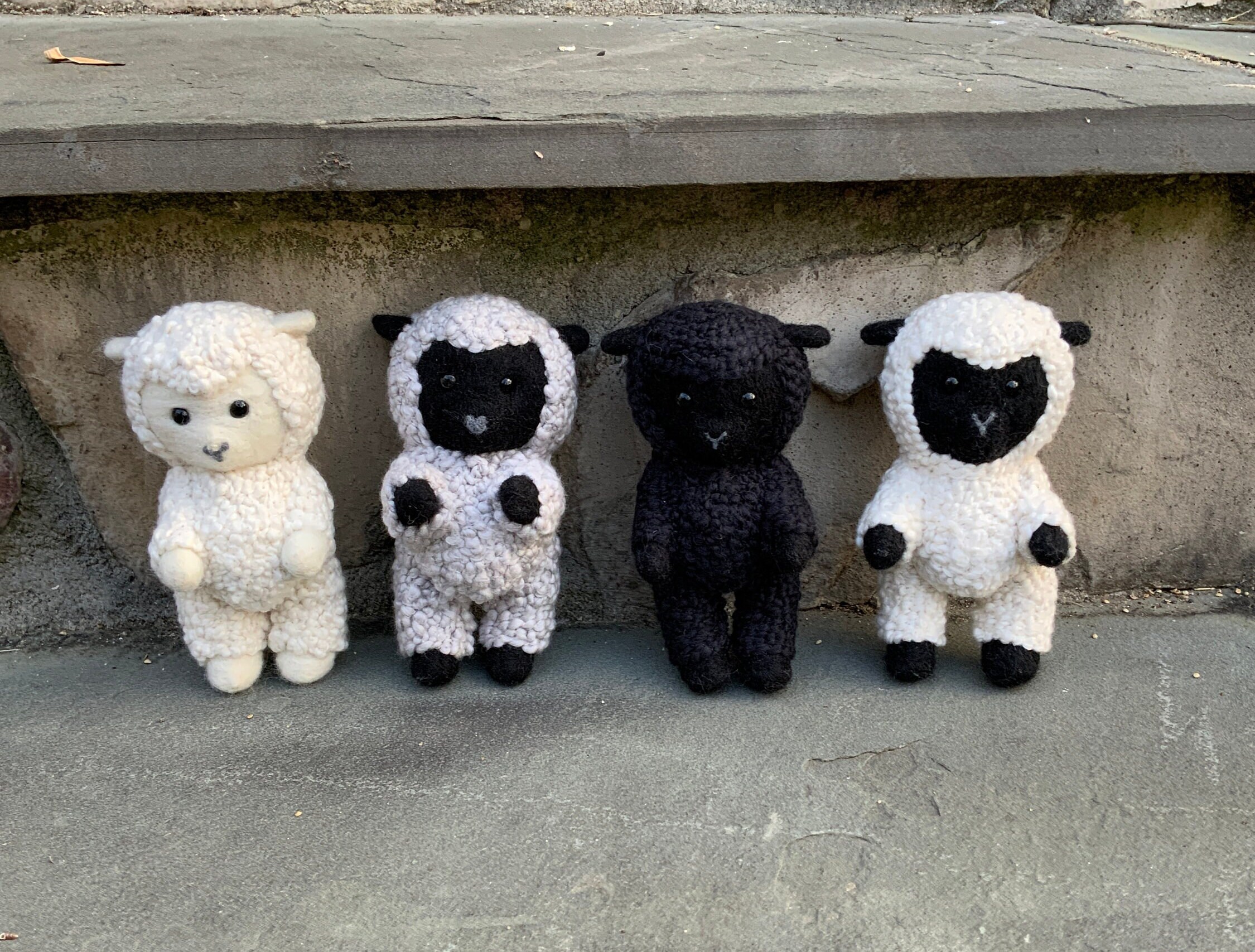DIY Sheep Hand Sewn Doll Pattern, Wool Felt Sheep Doll Pattern ...
