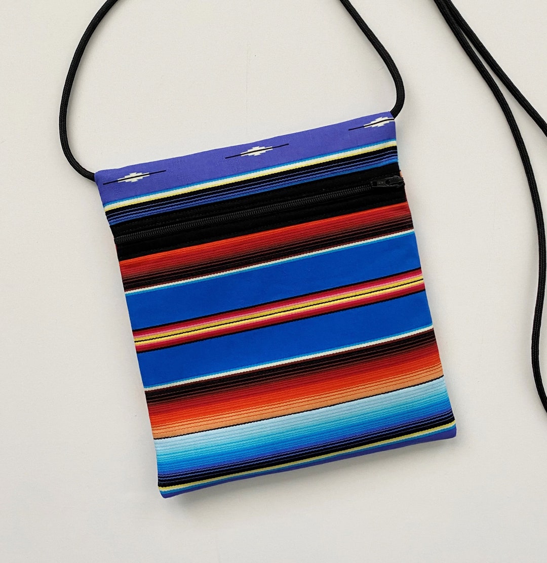 Serape Crossbody Bag, Hipster Bag, Quilted Purse, Mexi Bag, Mini Travel ...