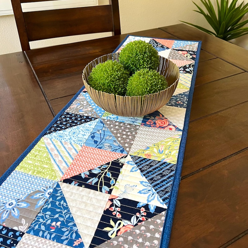 Patchwork Table Runner - Etsy