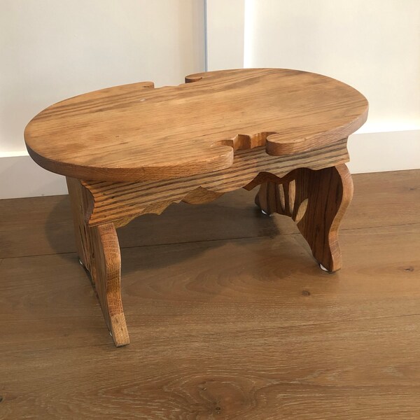 Wooden Footstool - Etsy