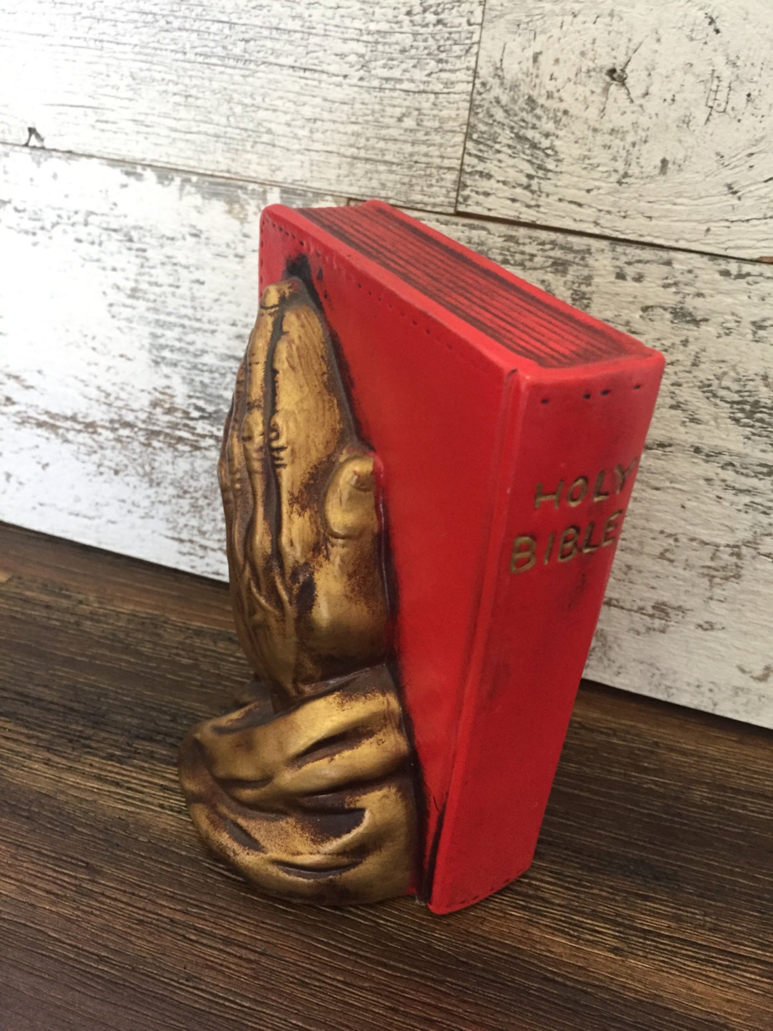 Praying Hands Bible Bookend Holy Bible Bookend Praying - Etsy
