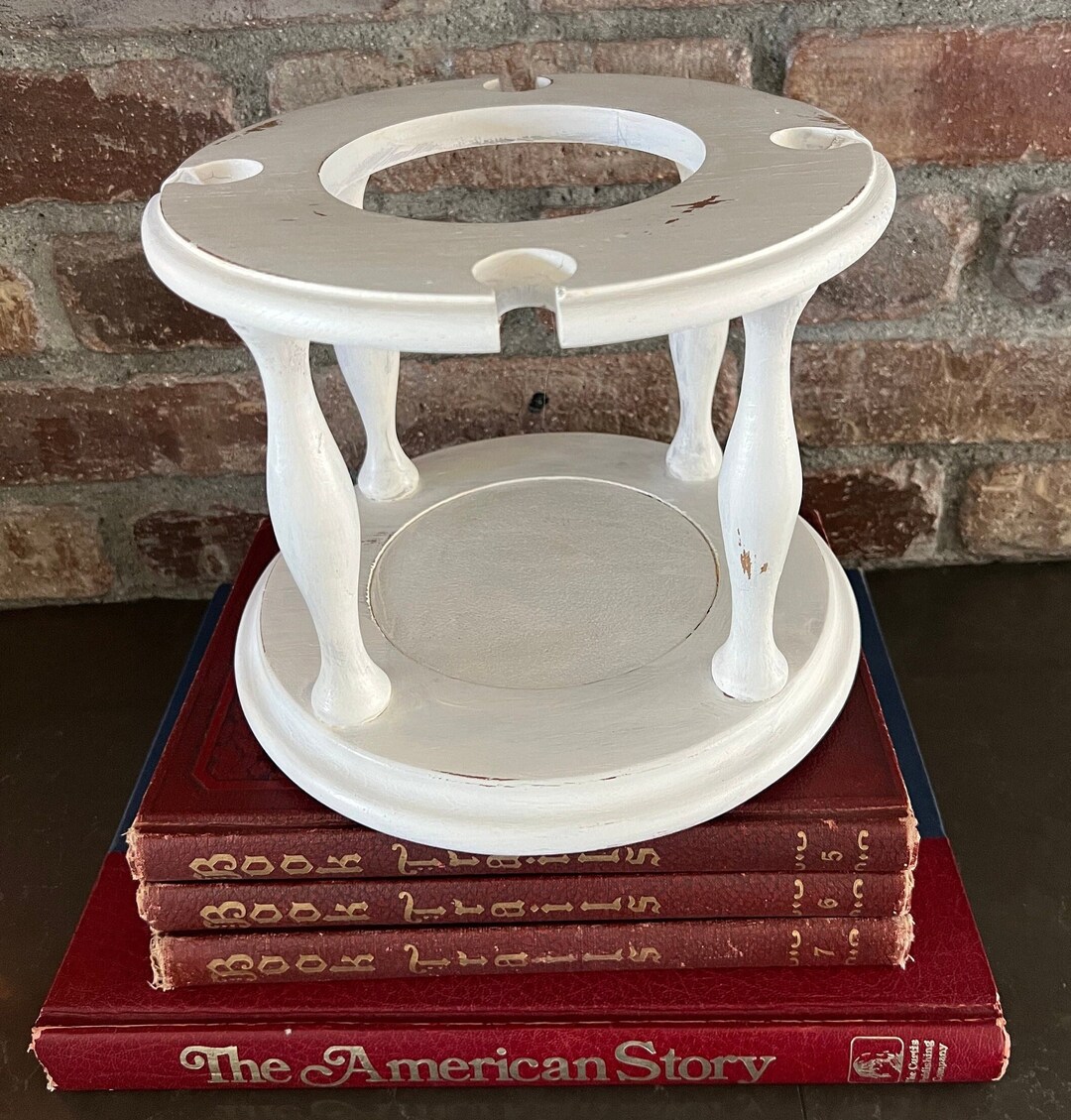 Pipe Rack Stand Vintage Circle Pipe Rack Holds 4 Pipes Center Painted ...