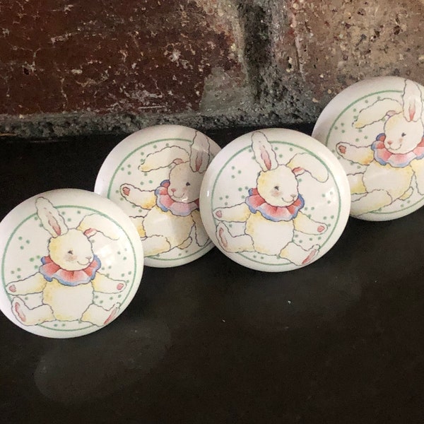 Bunny Drawer Knobs - Etsy