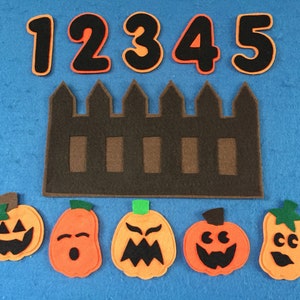 5 Little Pumpkins Felt Board Set - Etsy Canada