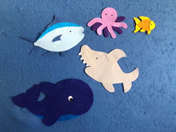 Slippery Fish Felt Board Set | Etsy