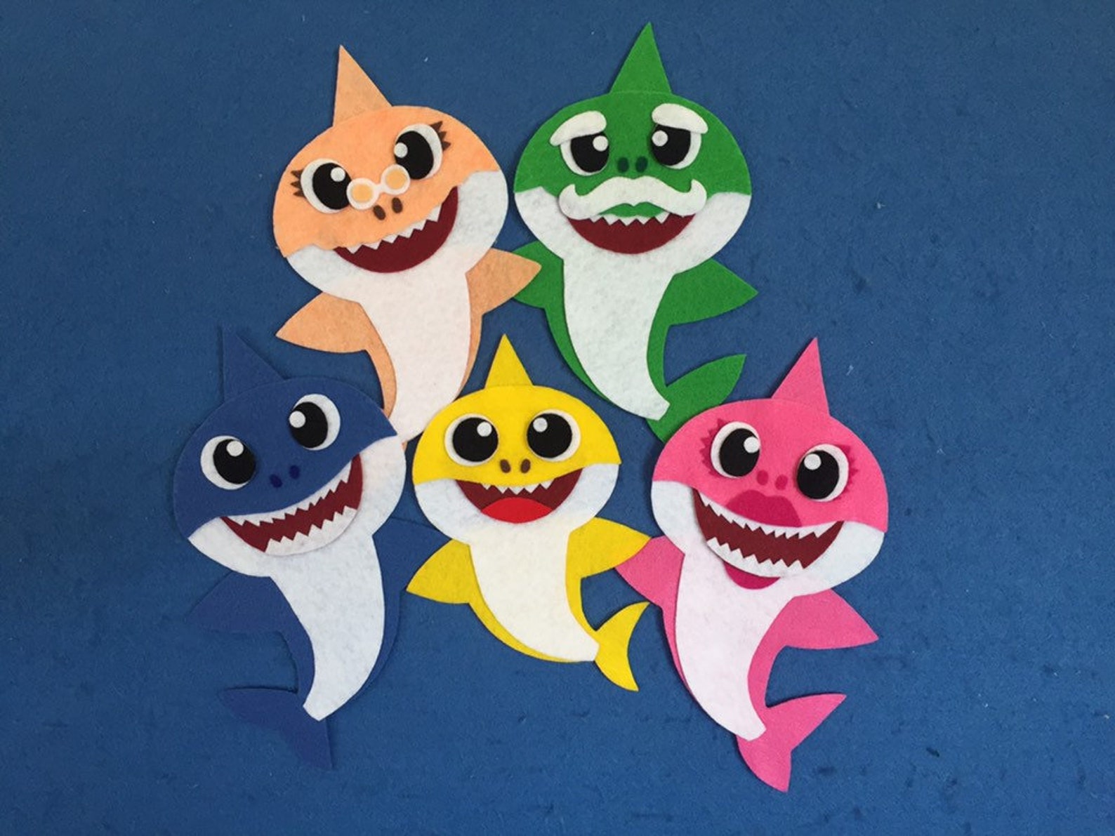Baby Shark Felt Board Set - Etsy Canada