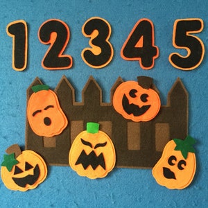 5 Little Pumpkins Felt Board Set - Etsy Canada