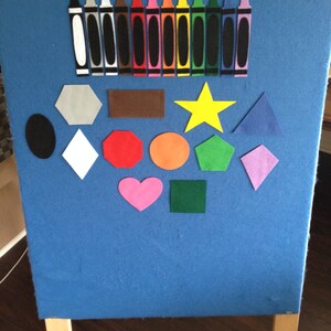 Colours & Shapes Felt Board Set - Etsy