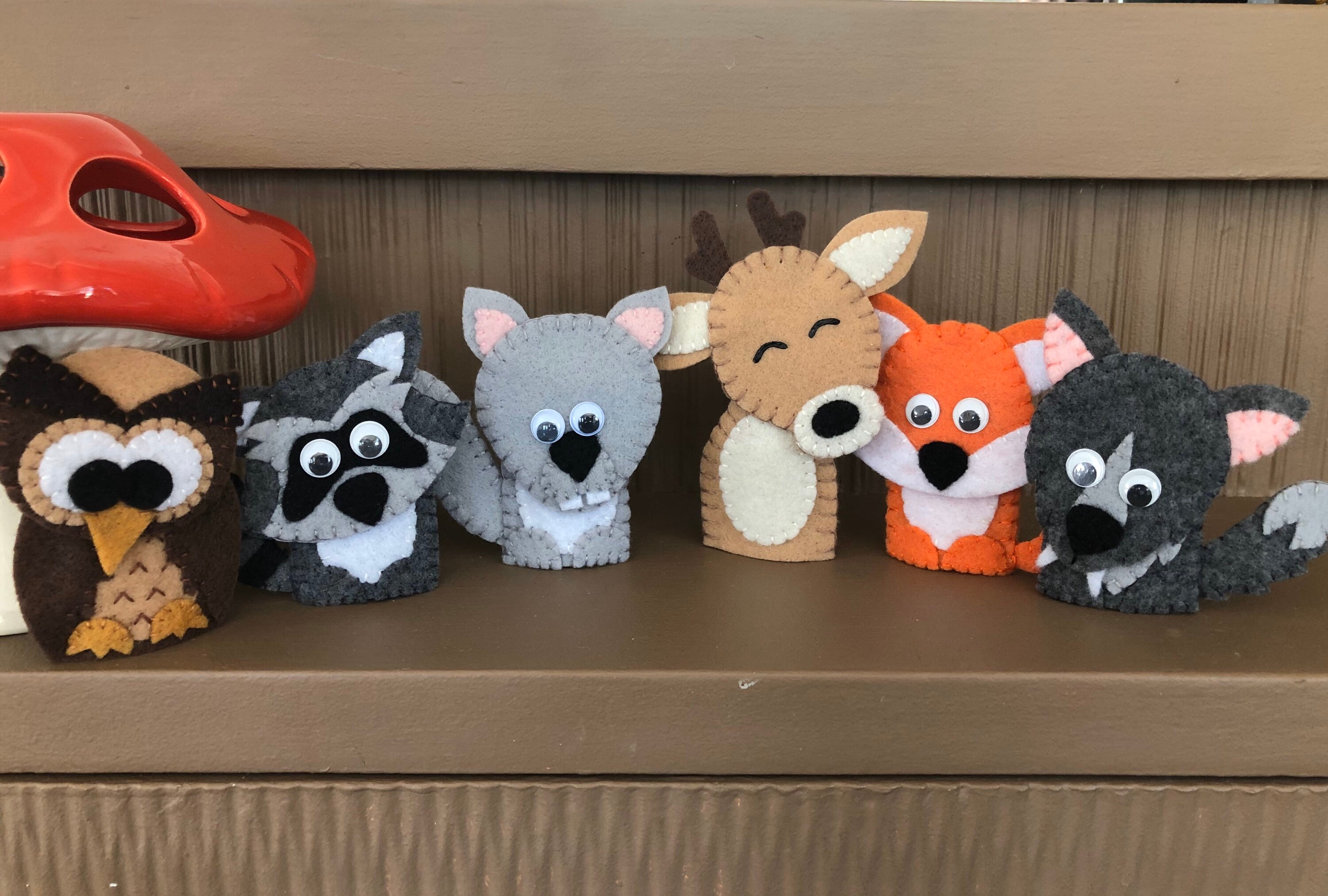 Forest Friends Finger Puppet Set - Etsy Canada