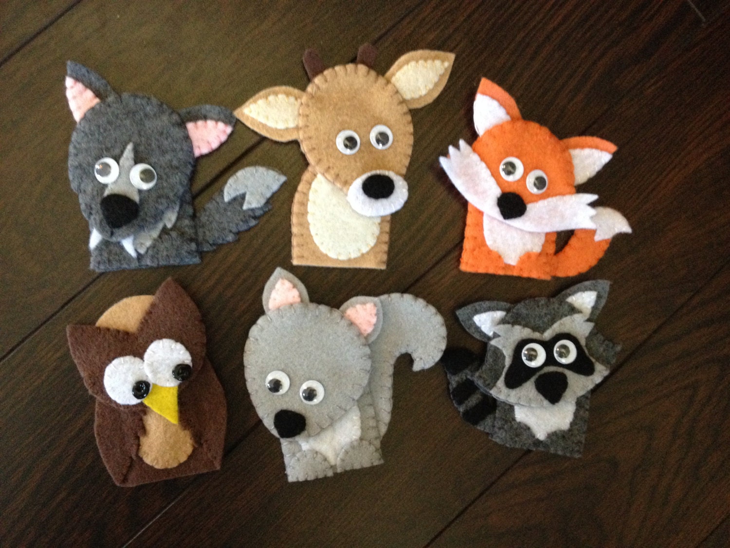 Forest Friends Finger Puppet Set - Etsy