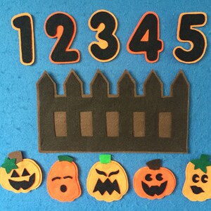 5 Little Pumpkins Felt Board Set - Etsy Canada