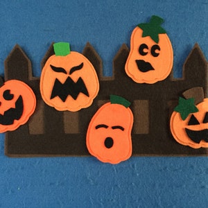 5 Little Pumpkins Felt Board Set - Etsy Canada