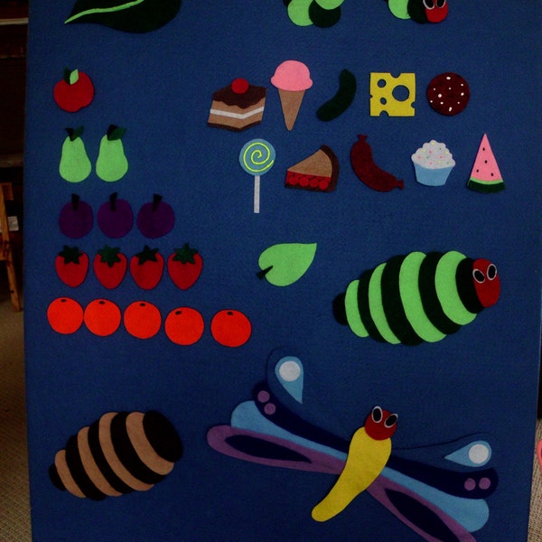 Very Hungry Caterpillar Felt - Etsy