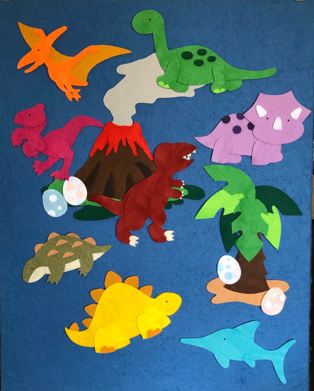 Dinosaur Felt Board Set - Etsy