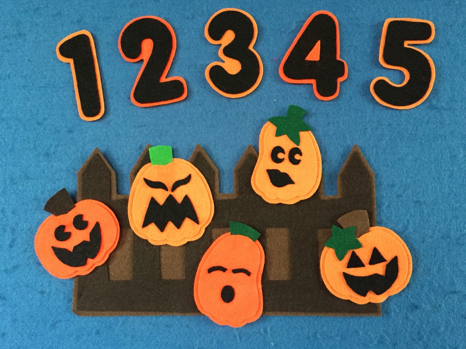 5 Little Pumpkins Felt Board Set - Etsy Canada