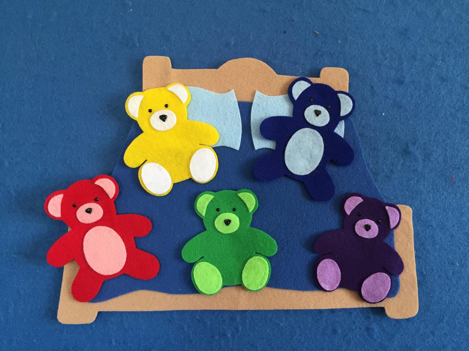 Five in the Bed Felt Board Set - Etsy