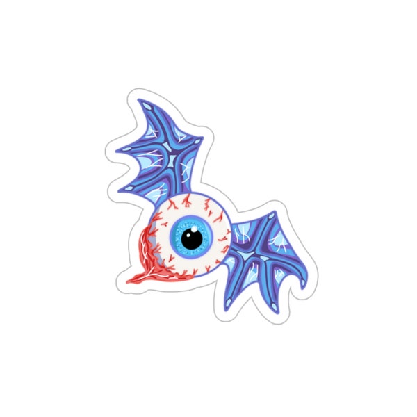 Flying Eyeball Vinyl Sticker - Etsy