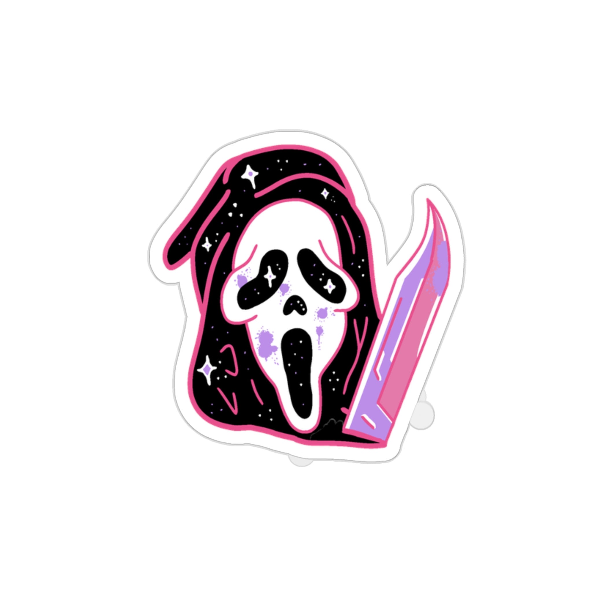 Ghostface Sticker Girly Pop Pastel Halloween Stickers Horror Movie ...