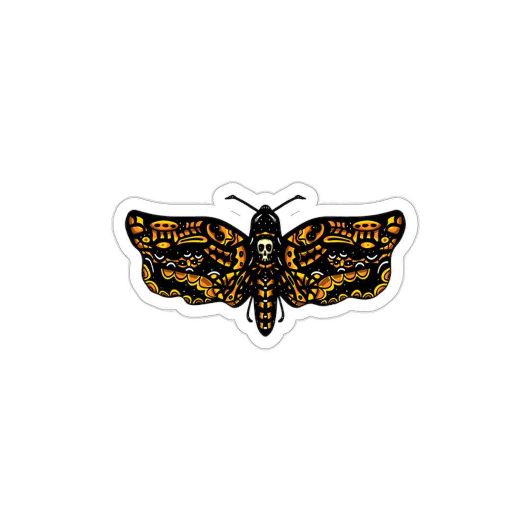 Death Moth Sticker Mothra Butterfly Skull Stickers Halloween - Etsy