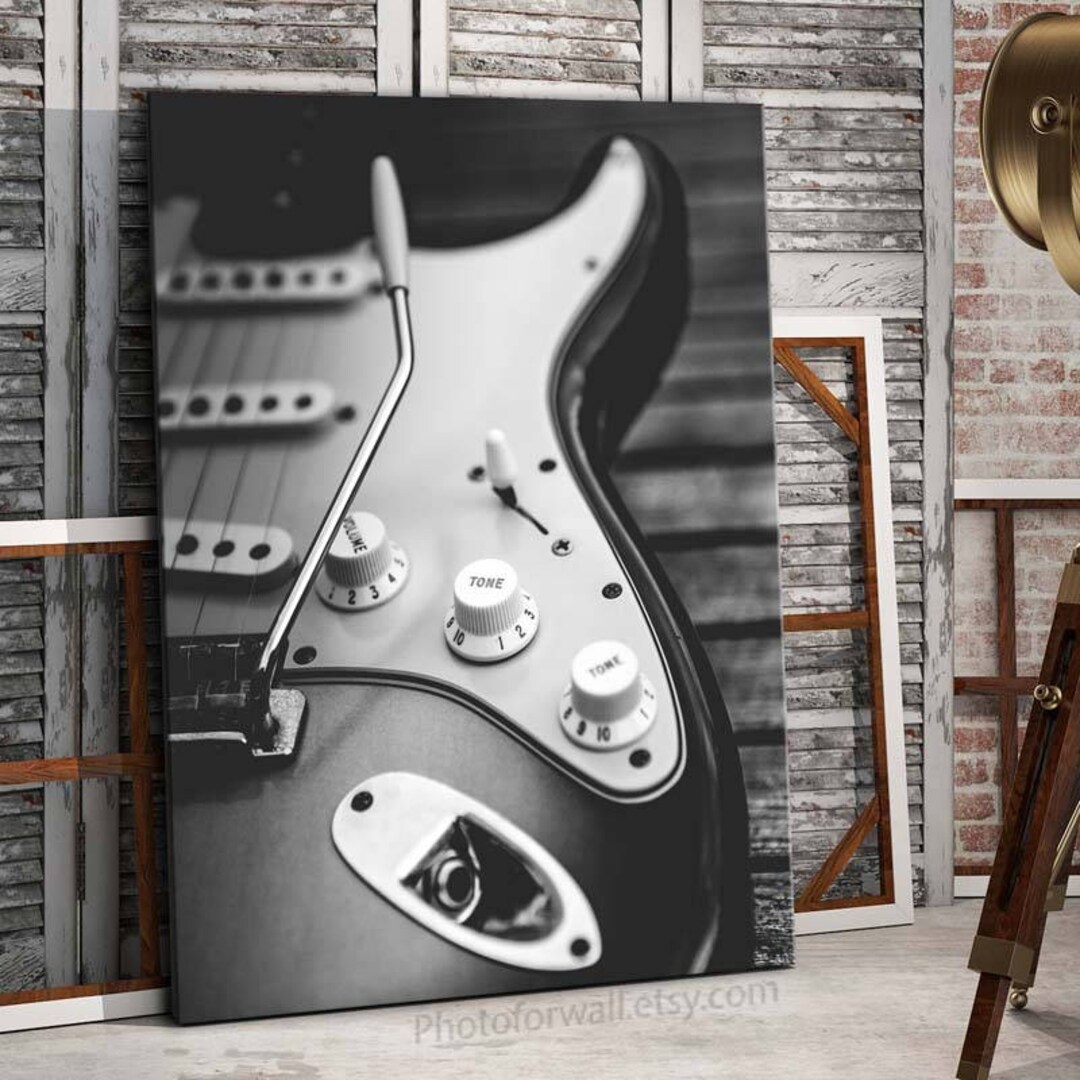 Canvas Art Music Room Wall Decor Music Gift for Music Lover Guitar ...