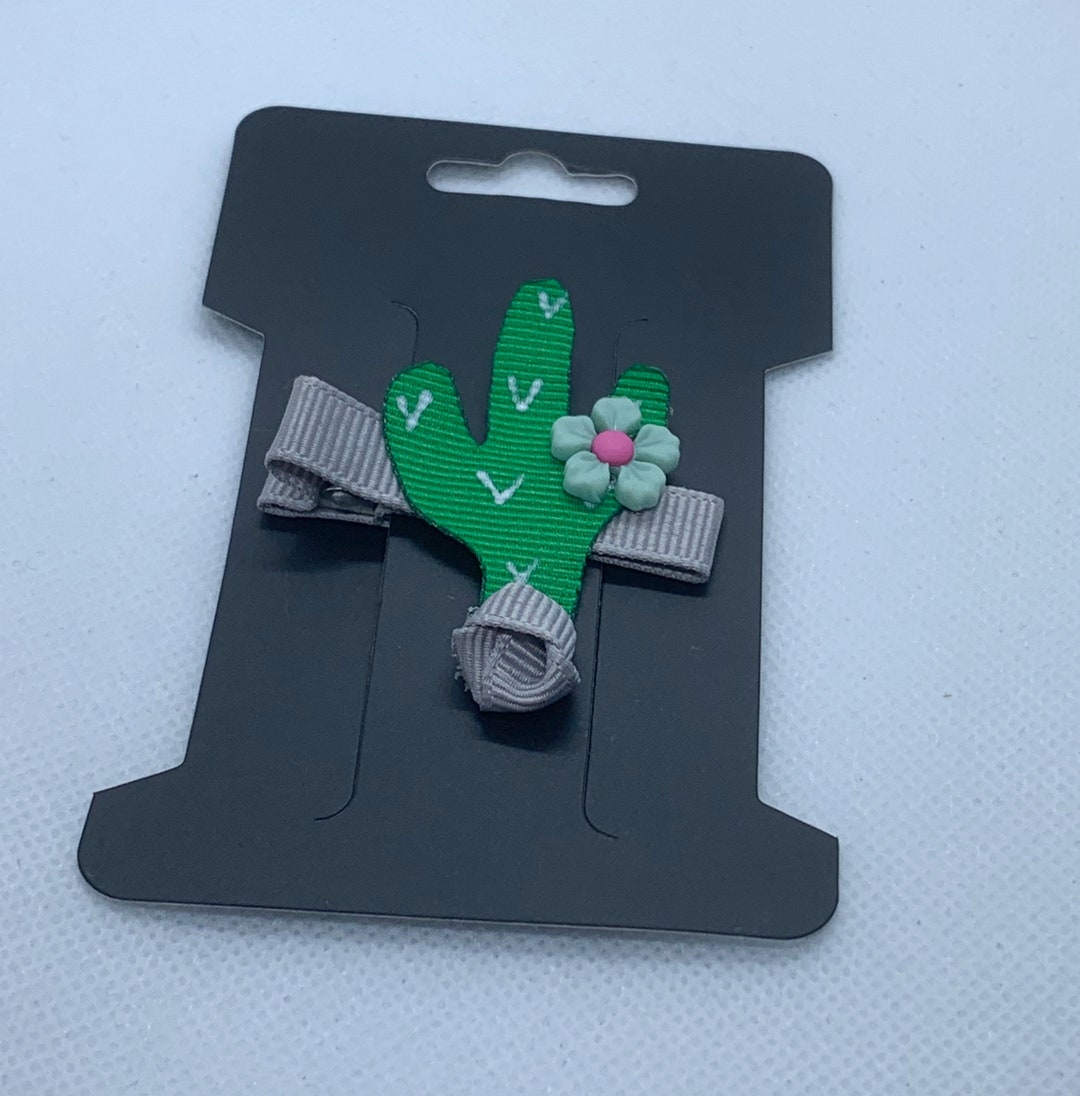 Cactus Ribbon Sculpture Alligator Hair Clip - Etsy