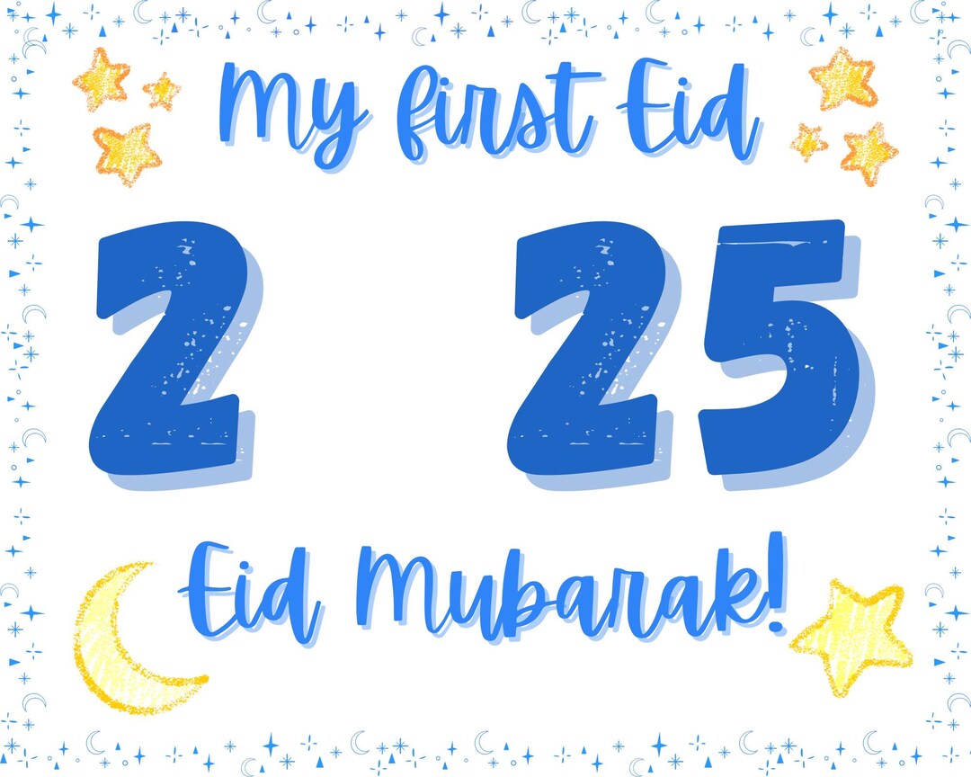 Baby’s First Eid 2025 Handprint Keepsake – 8x10 Printable - Etsy
