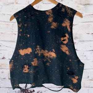 Iron Maiden Custom Bleached Distressed Band Shirt Alternative Shredded ...