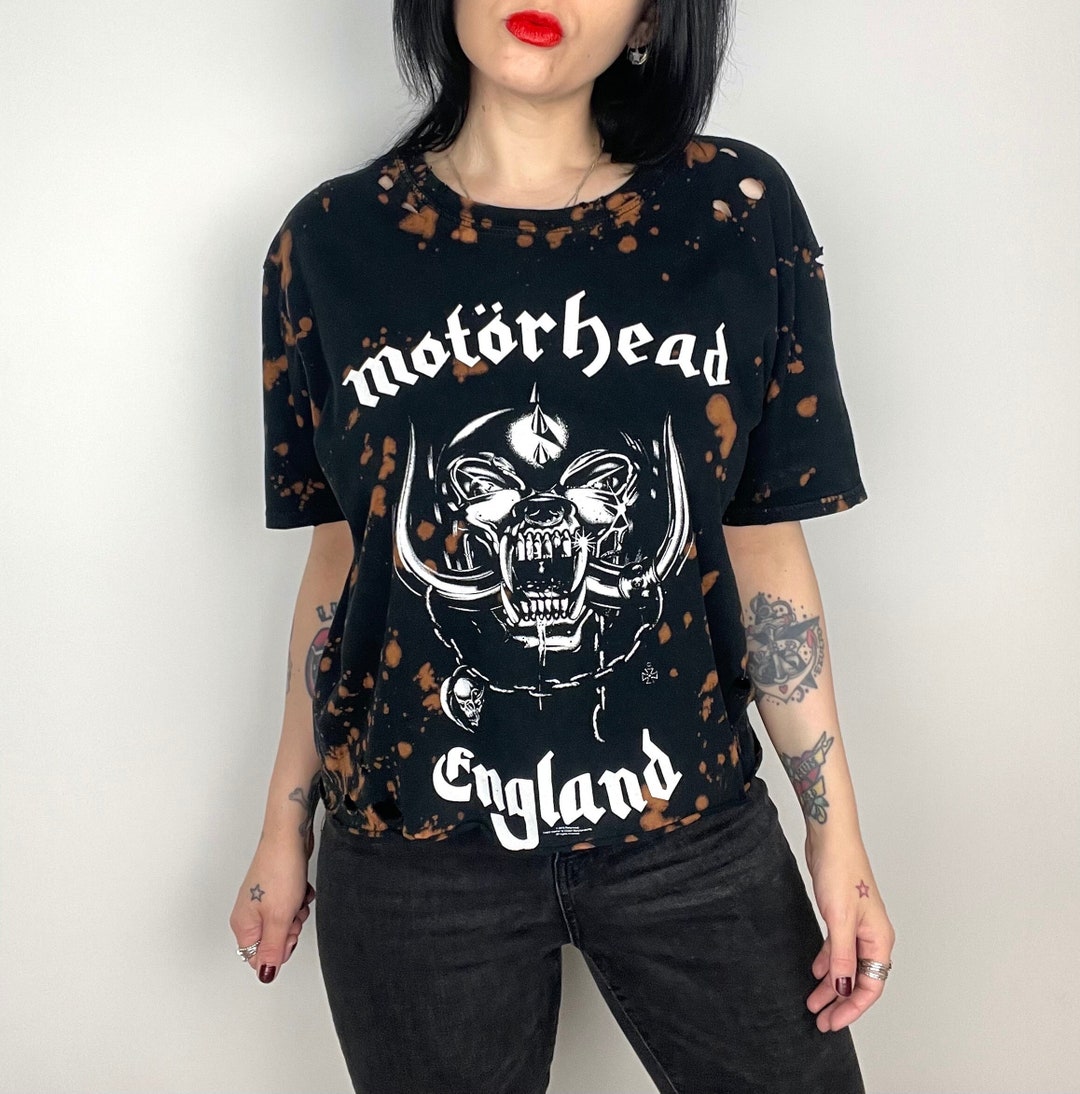 Motörhead Bleached Distressed Custom Band Shirt Alt Clothing Size ...
