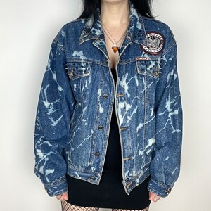 Motorhead Custom Denim Jacket Size Small Rock N Roll Heavy Metal Alt ...